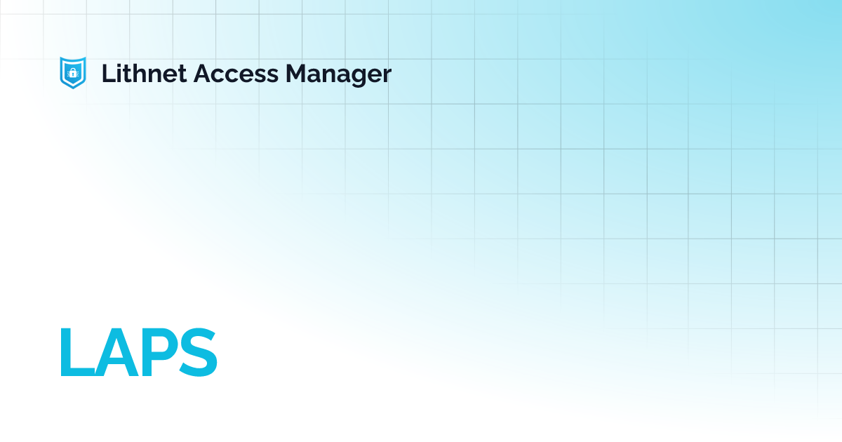 LAPS | Lithnet Access Manager